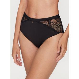 Chantelle Klassischer Damenslip mit hoher Taille Orangerie C17Q80 Schwarz