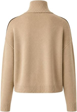 Max Mara Womens Cardigan Mstpacche Beige Argyle Wool Cardigans Sweater