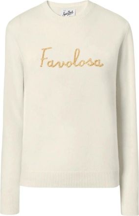 Saint Barth Femme, Pulls, Blanc, Taille: 42 FR New Queen