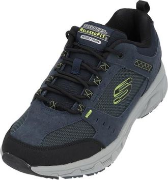 Skechers Mens Oak Canyon Sneakers, Blue (Navy Lime Nvlm), 10 (45 EU)