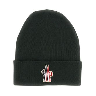 Moncler Bonnet Logo Grenoble - Homme - Accessoires - Vert - Taille: ONE Size