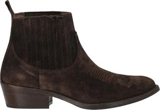 Duccio del Duca Wildleder-Stiefelette - - Shoes - Damen - Braun - 40 EU