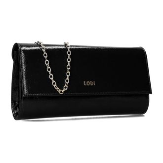 Lodi Schwarze Lederclutch f&uuml;r Frauen - - Bags - Damen - Schwarzk - ONE SIZE