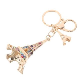 Vosarea Porte-cl&eacute;s Tour Eiffel Avec Ornement Scintillant Pendentif Pour Cl&eacute;s Souvenir Fran&ccedil;ais D&eacute;cor Pour Sacs &agrave; Main
