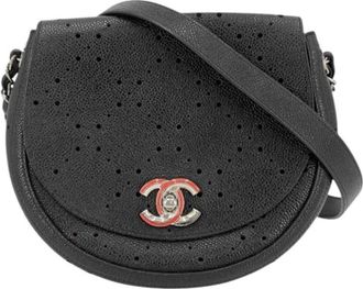 Chanel Sac bandouli&egrave;re vintage doccasion - Femme - Pre-owned - Noir - Taille: ONE Size