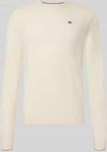 Napapijri Slim Fit Strickpullover aus reiner Wolle Modell DAMAVAND