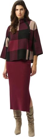 Joseph Ribkoff Femme, Pulls, Multicolore, Taille: 42 FR Haut en maille pull jacquard &agrave; carreaux