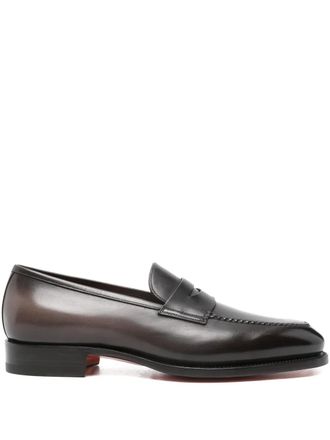 Santoni Klassische Penny-Loafer - Braun