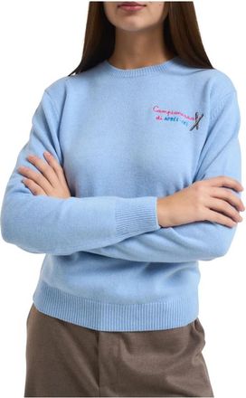 MC2 Saint Barth Femme, Pulls, Bleu, Taille: 40 FR Pulls &agrave; col rond