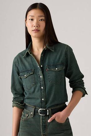 Levi's Basic Westernhemd - Damen - Blau / Blau