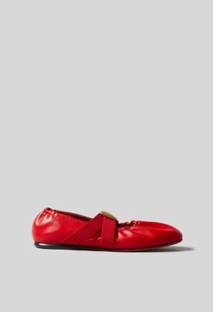 Claudie Pierlot Ballerines cuir caur dor&eacute;