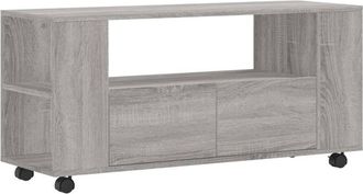 vidaXL Vidaxl - Meuble tv sonoma gris 102x34,5x43 cm bois ding&eacute;nierie