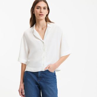 La Redoute Collections Chemise Col Tailleur Manches Courtes