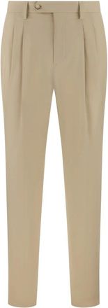 Boggi Milano Homme, Pantalons, Beige, Taille: 2XL Pantalon en coton et Tencel B