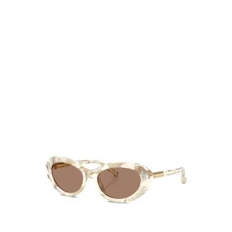 Dolce & Gabbana Ovale Sonnenbrille - - Accessories - Damen - Wei&szlig; - 54 MM