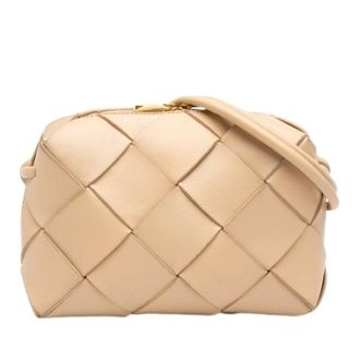 Bottega Veneta Sac bandouli&egrave;re Pre-owned tress&eacute; - Femme - Pre-owned - Beige - Taille: ONE Size