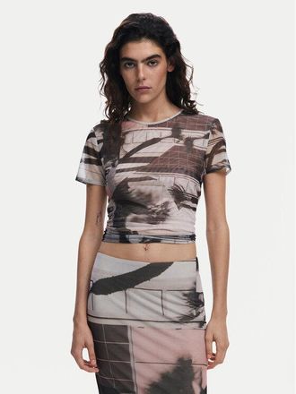 Desigual T-Shirt 25SWTK99 Schwarz Regular Fit