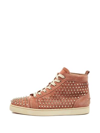 Christian Louboutin Louis Spike High-Top-Sneakers - Rosa