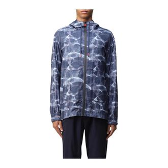 Kiton Denim Kapuzen-Track-Jacke - - Sweatshirts & Hoodies - Herren - Blau - 2XL
