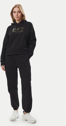 Emporio Armani Jogginganzug 7W001373 AF10377 MC004 Schwarz Relaxed Fit