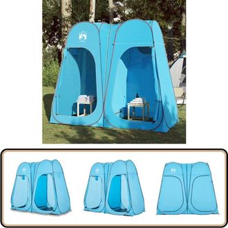 vidaXL Vidaxl - Sichtschutzzelt Blau Pop-Up Wasserdicht - Campingzelt - Umkleidekabine - Strandzelt - Wassersportzelt - Pop Up Zelt