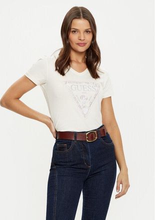 Guess T-Shirt W5RI21 J1314 &Eacute;cru Regular Fit