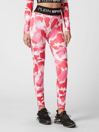 Plein Sport Legging taille haute en tissu technique &agrave; imprim&eacute; camouflage
