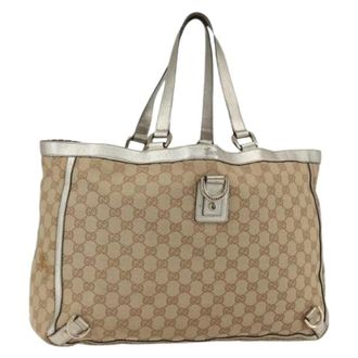 Gucci Pre-owned Canvas Tote Bag - - Pre-owned - Damen - Beige - ONE SIZE