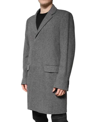 Dolce & Gabbana Wool-blend Single-breasted Blazer - Gray