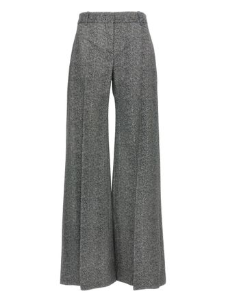 Ermanno Scervino pantalon évasé à chevrons - Gris