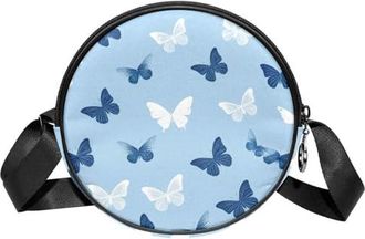 Generic Sac &agrave; bandouli&egrave;re rond pour femme, petit sac &agrave; bandouli&egrave;re avec fermeture &eacute;clair, bretelles r&eacute;glables, style d&eacute;contract&eacute;, pour femmes et filles