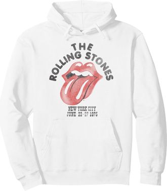 THE ROLLING STONES Offizielles The Rolling Stones NYC 75 Weiß Retro für Fans Pullover Hoodie