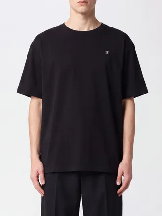 Celine Baumwoll-T-Shirt mit Triomphe-Logo und &uuml;berschnittenen Schultern