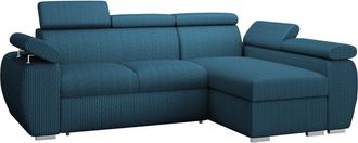 Mirjan24 Ecksofa Boston Mini Premium, Eckcouch mit Schlaffunktion und Bettkasten, Polsterecke mit Einstellbare Kopfst&uuml;tzen, L-Sofa, Couch, Wohnlandschaft, Stof