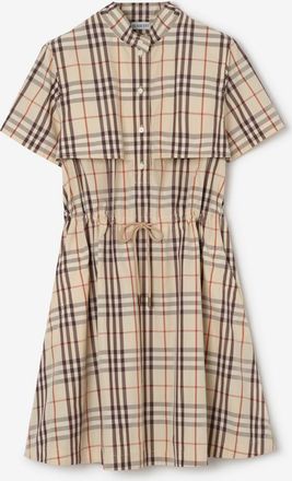 Burberry Robe en coton Check, Size: 16