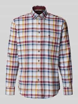 Fynch-Hatton Regular Fit Flanellhemd mit Brusttasche