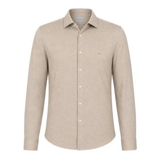 Michael Kors Japanese Perform Knit Slim Shirt - - Shirts - Herren - Beige - 4XL