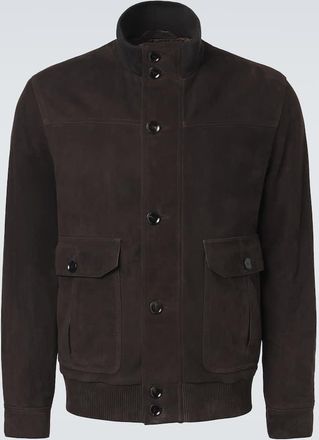 Brioni Veste bomber en daim