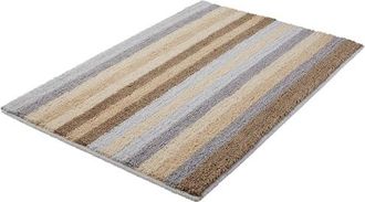 Kleine Wolke Badteppich Lago mit 65 x 115 cm in Taupe aus 100% Polyester