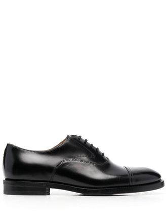 Brunello Cucinelli chaussures oxford en cuir &agrave; lacets - Noir