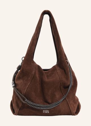 Bimba & Lola Bimba Y Lola Wildleder-Shopper-Tasche braun