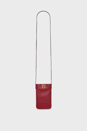 Gerard Darel Porte t&eacute;l&eacute;phone en cuir - LADYPHONE - Rouge