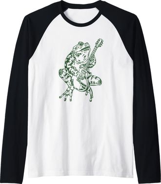 Seembo Frosch spielt Gitarre Reptiliengitarist Rockmusiker Raglan