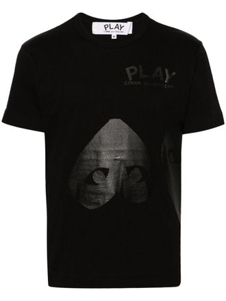 Comme Des Garçons t-shirt en coton à logo imprimé - Noir