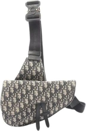 Dior Sac doccasion Saddle Bag - Homme - Pre-owned - Beige - Taille: ONE Size