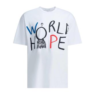 Comme Des Gar&ccedil;ons Grafikdruck Baumwoll-T-Shirt - - Tops - Herren - Wei&szlig; - M