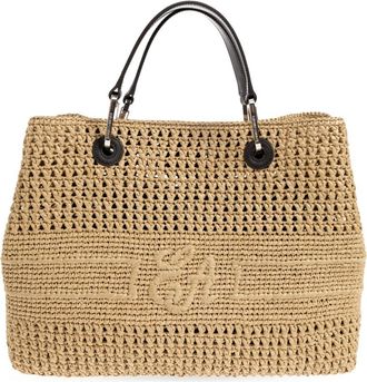 Emporio Armani Femme, Sacs, Beige, Taille: ONE Size Sac avec logo