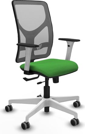 Piqueras y Crespo Schreibtischstuhl mit Armlehnen, h&ouml;henverstellbare Lendenwirbelst&uuml;tze, ausgestattet mit Syncro/Traslack und Schneideschaum, mit Rollen 65 mm, Parkett,