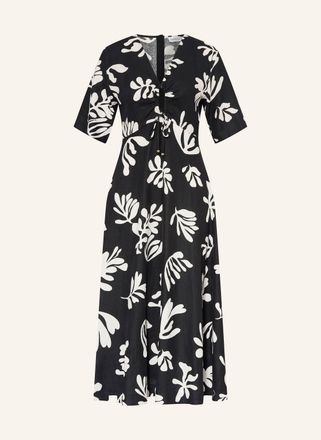 Marella Kleid Mit Leinen schwarz
