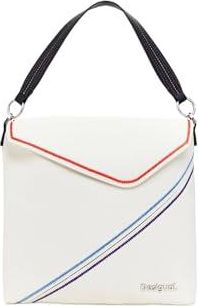 Desigual Accessoires PU Backpack, Mini Sac à Dos en polyuréthane Femmes, Blanc, Einheitsgröße